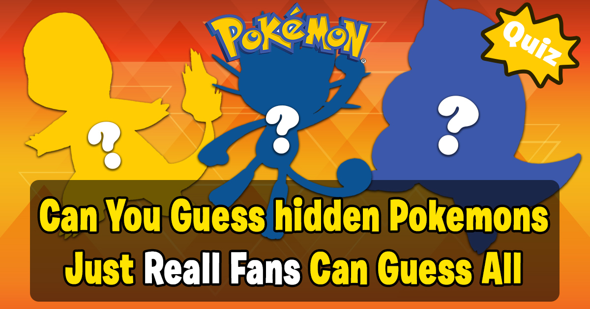 Only 10% Genius Pokemon Players Guess all Hidden Pokemon