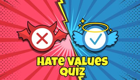 Hate Values Quiz. Find Your Standpoint 100% Honestly